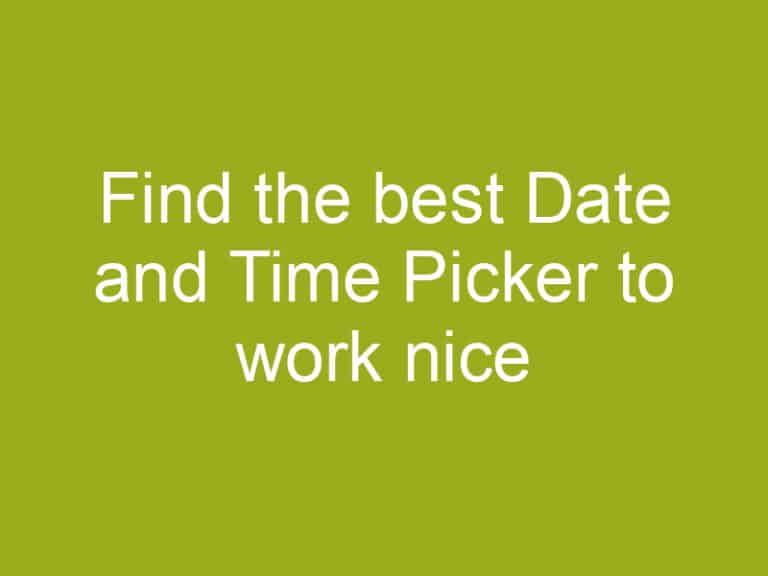 Date and Time Picker - ThemeKraft
